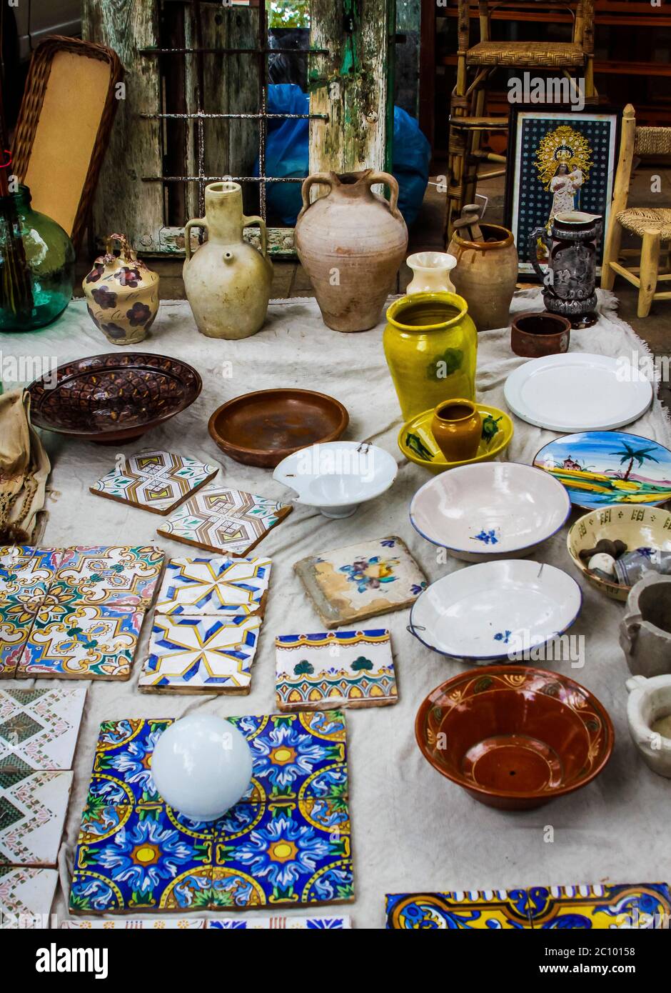 Spanish outdoor market hi-res stock photography and images - Alamy