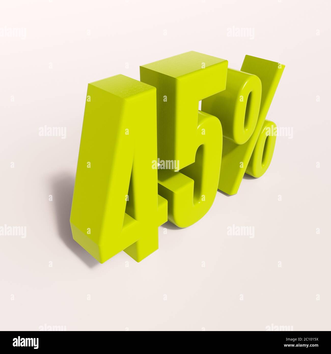 Percentage sign, 45 percent Stock Photo - Alamy