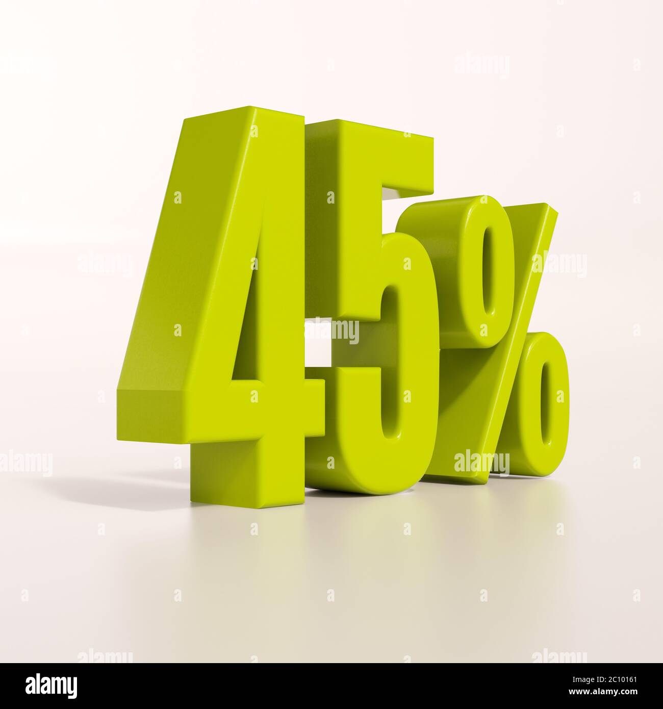 Percentage sign, 45 percent Stock Photo - Alamy