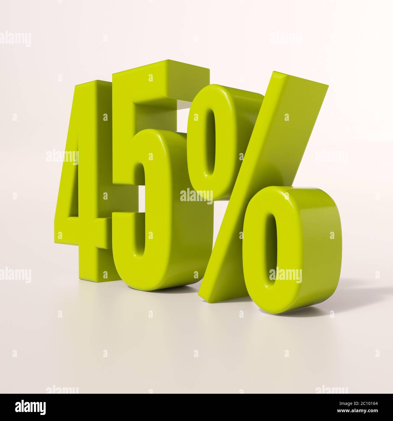 Percentage sign, 45 percent Stock Photo - Alamy