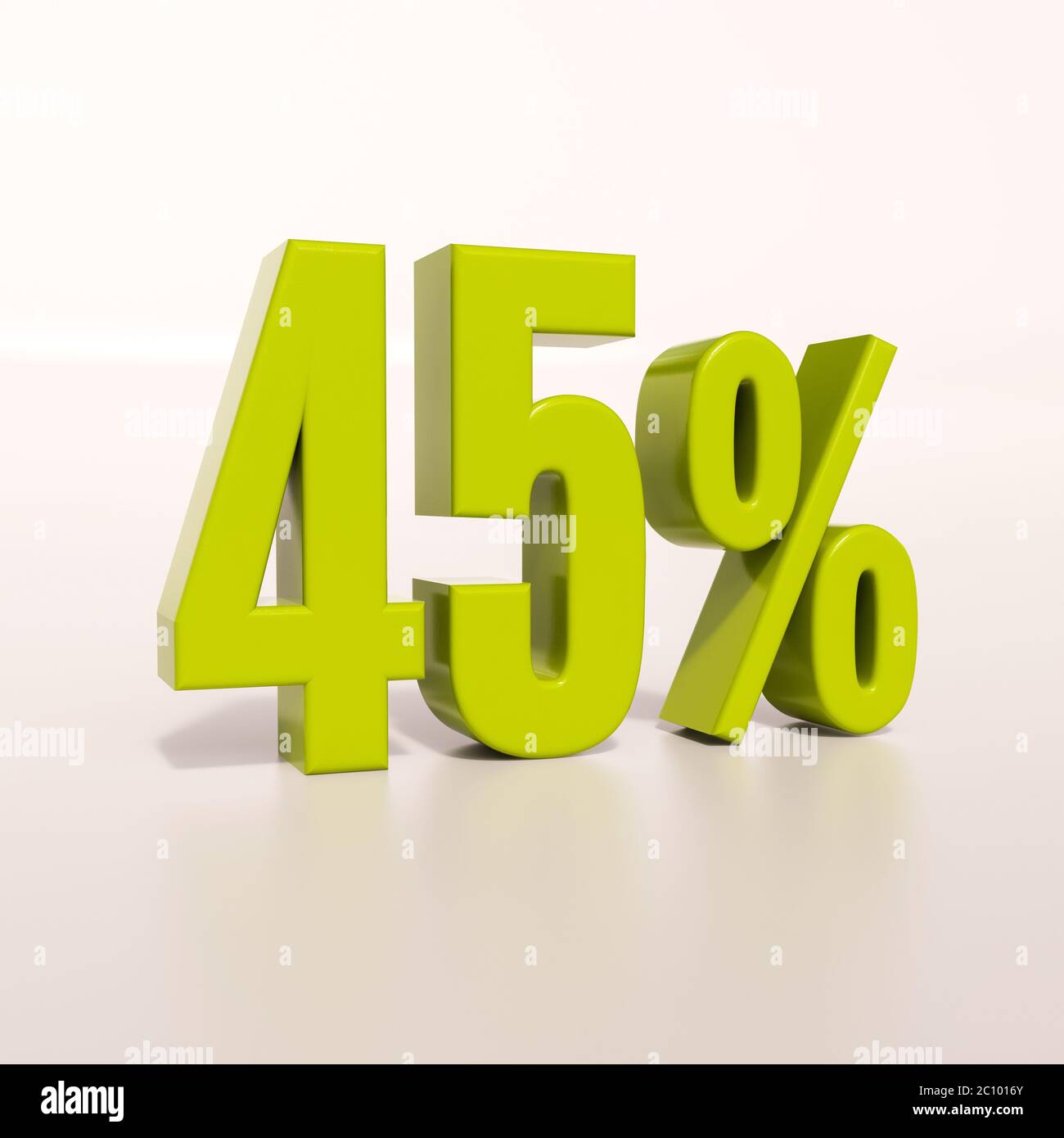Percentage sign, 45 percent Stock Photo - Alamy