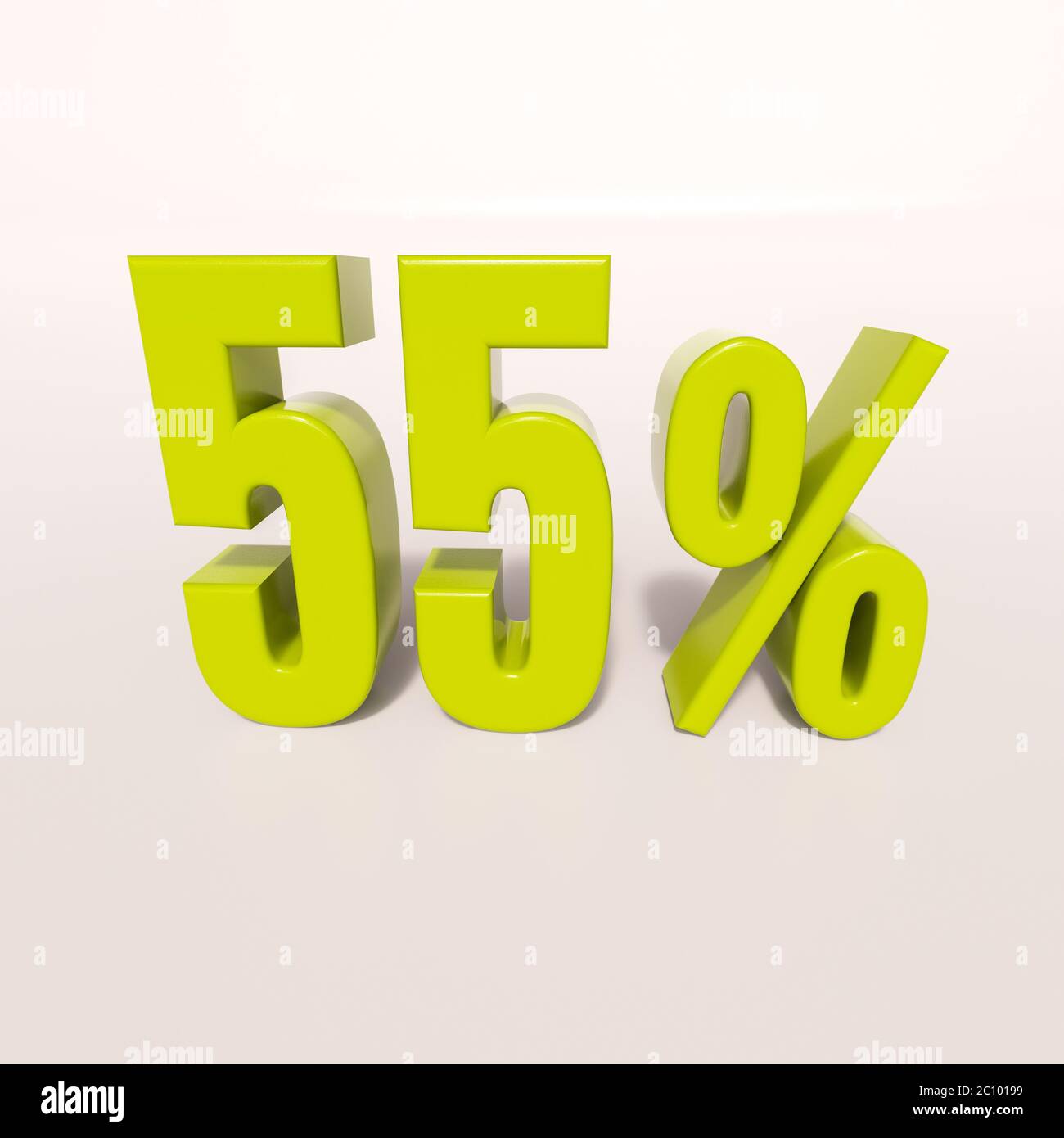 Percentage sign, 55 percent Stock Photo - Alamy