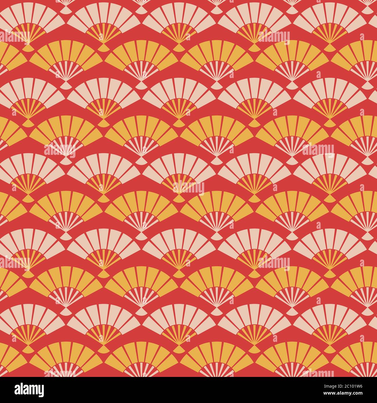 Retro vintage Chinese traditional pattern seamless background folding ...