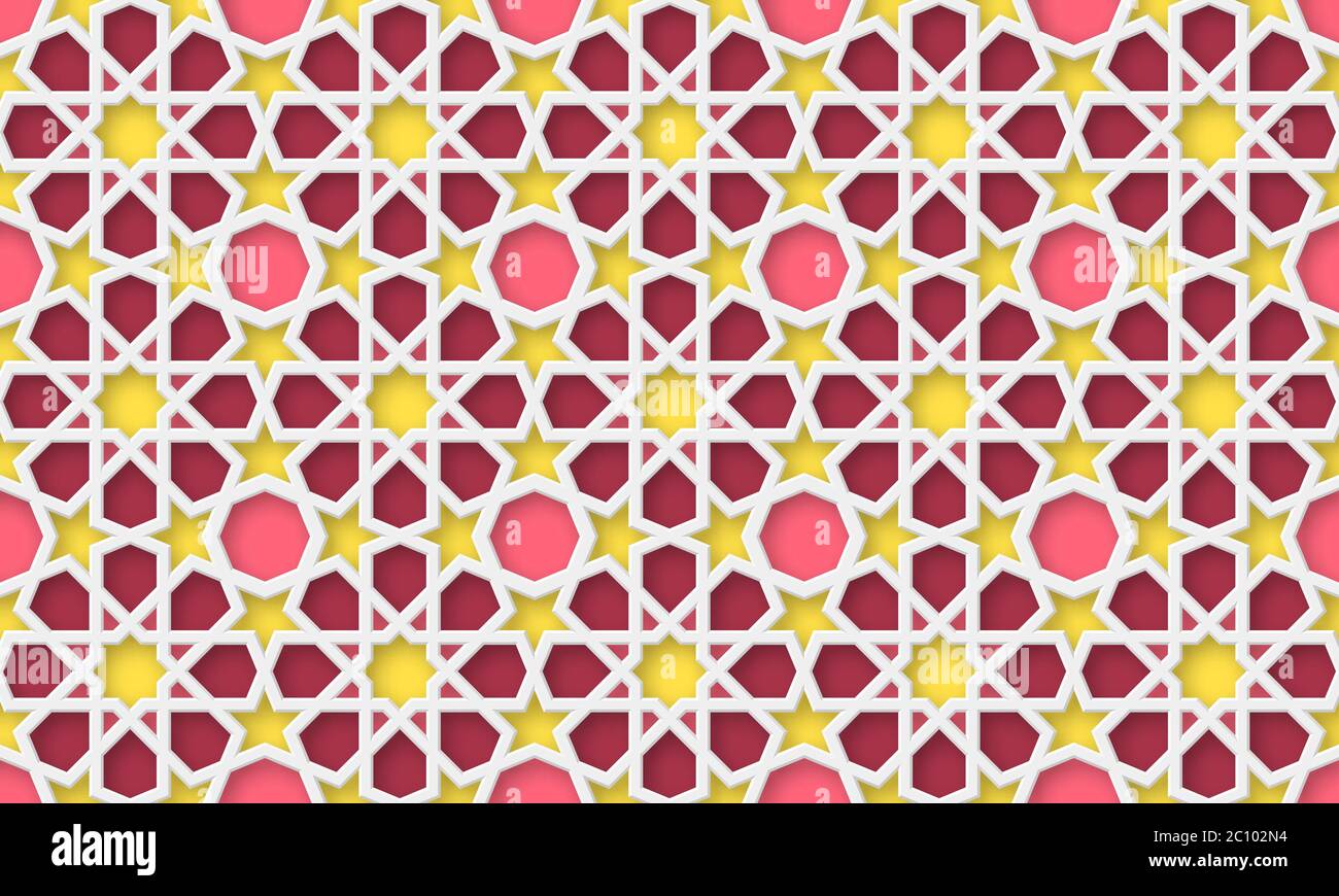 3d arabic background. Islamic geometric pattern Stock Vector Image ...