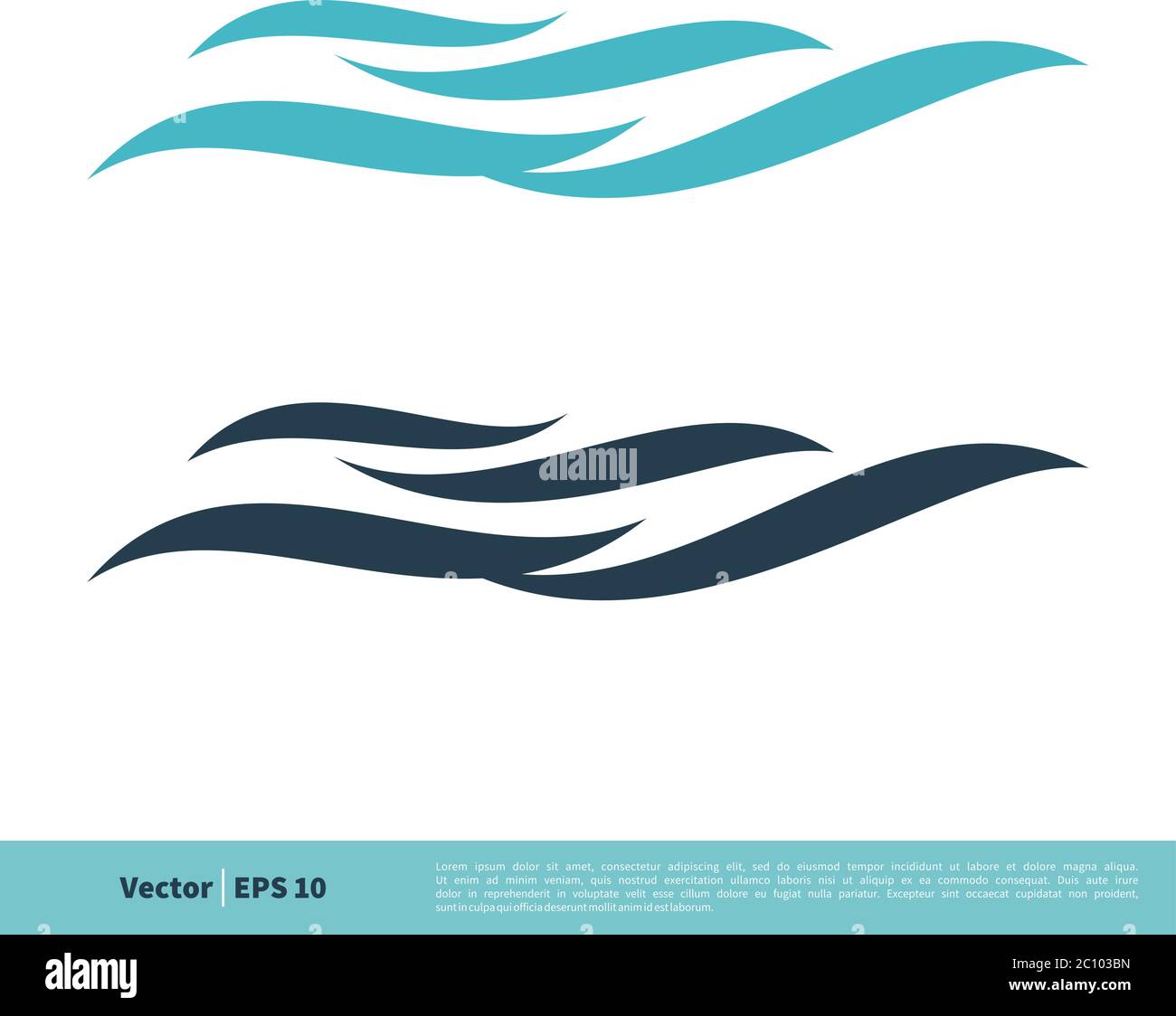 Abstract Wave Swoosh Icon Vector Logo Template Illustration Design ...