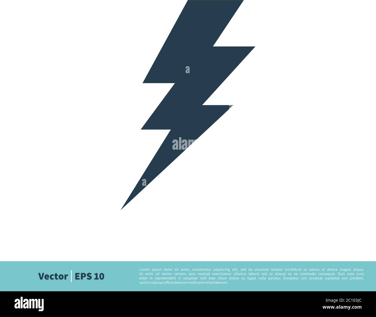 Thunderbolt Icon Vector Logo Template Illustration Design. Vector EPS ...