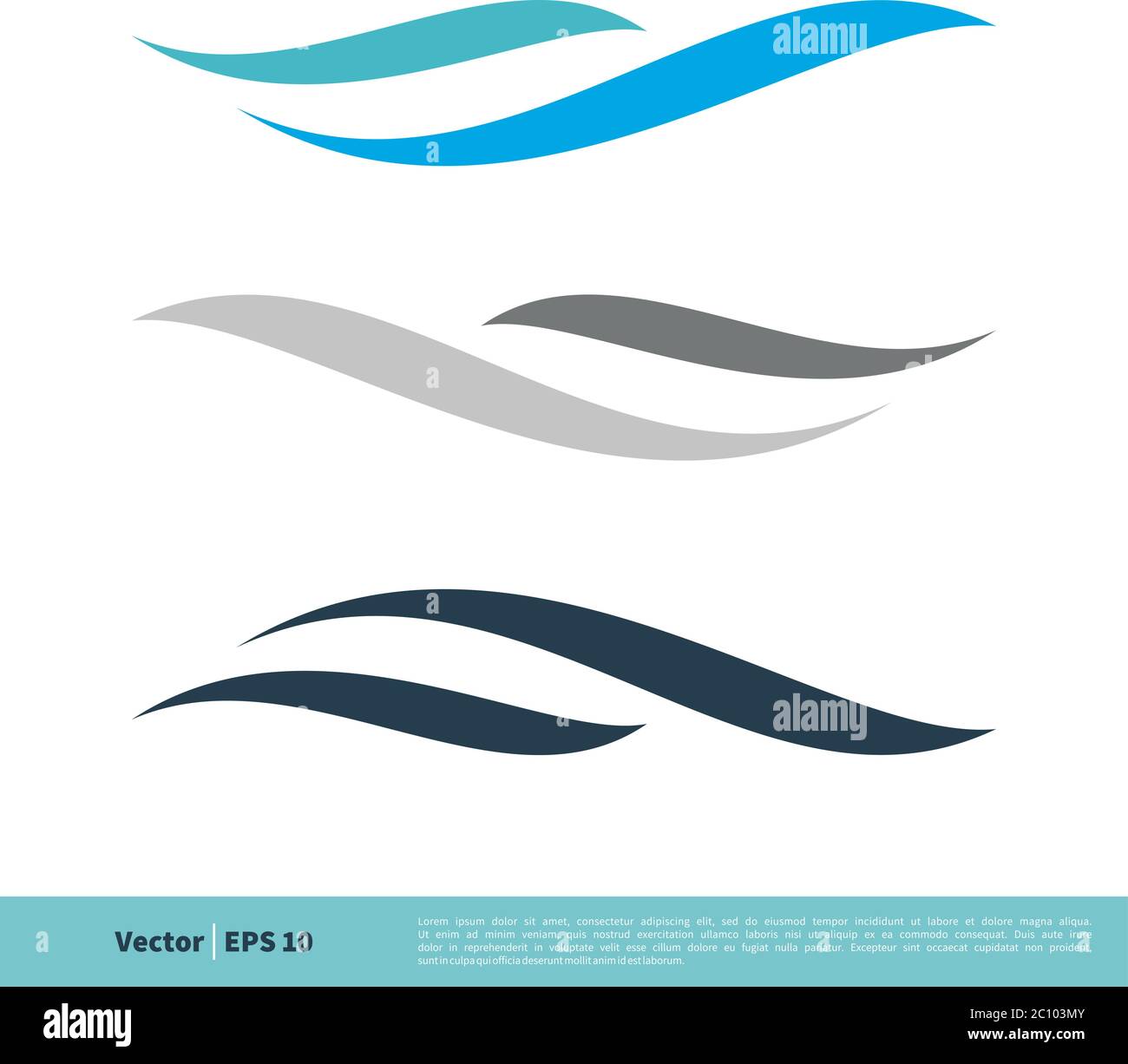Abstract Wave Swoosh Icon Vector Logo Template Illustration Design ...