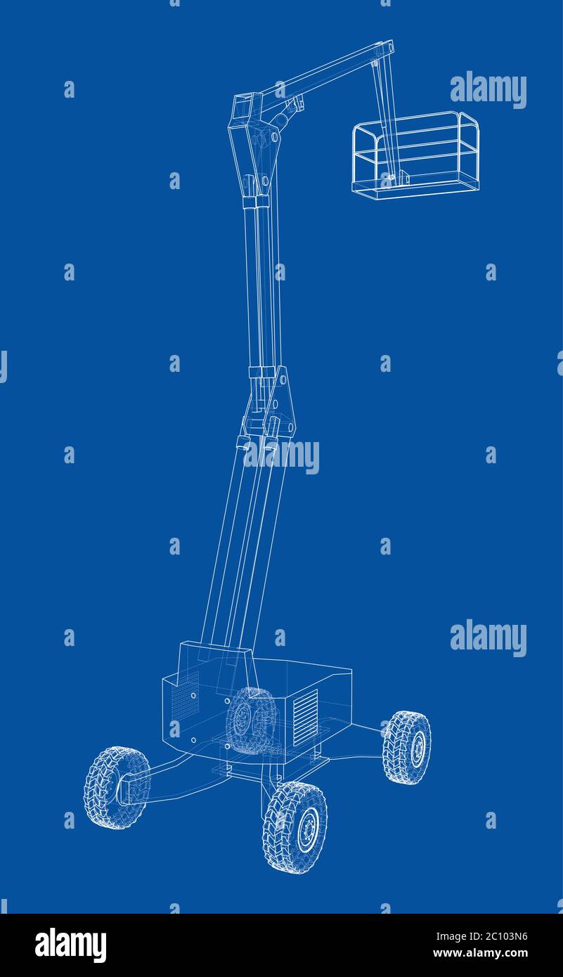 Aerial platform concept outline. Vector Stock Vector Image & Art - Alamy