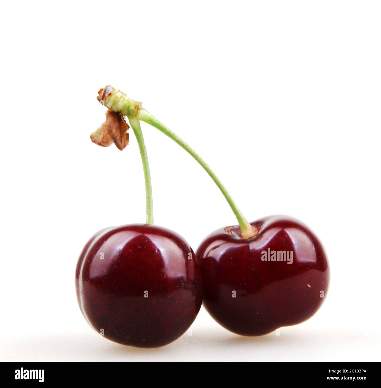 Cherry isolated on white background Stock Photo - Alamy