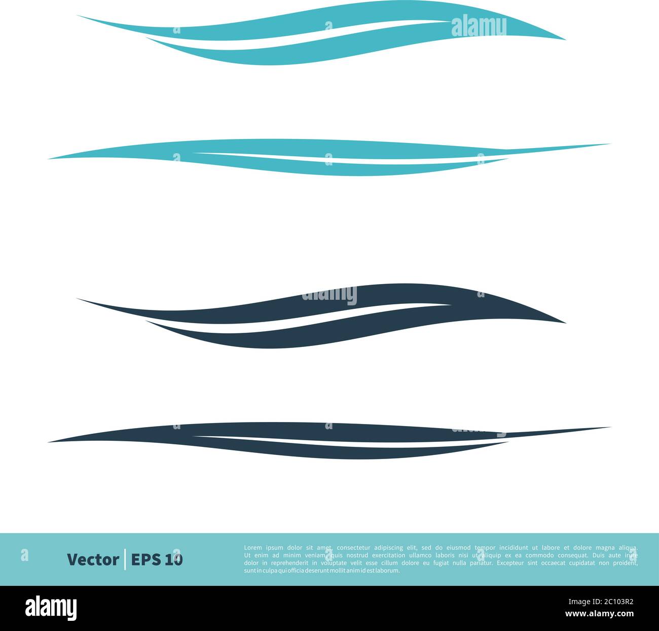 Abstract Wave Swoosh Icon Vector Logo Template Illustration Design ...