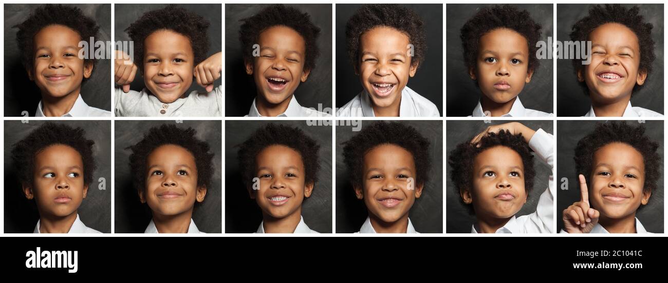 African american kid laughing Cut Out Stock Images & Pictures - Alamy