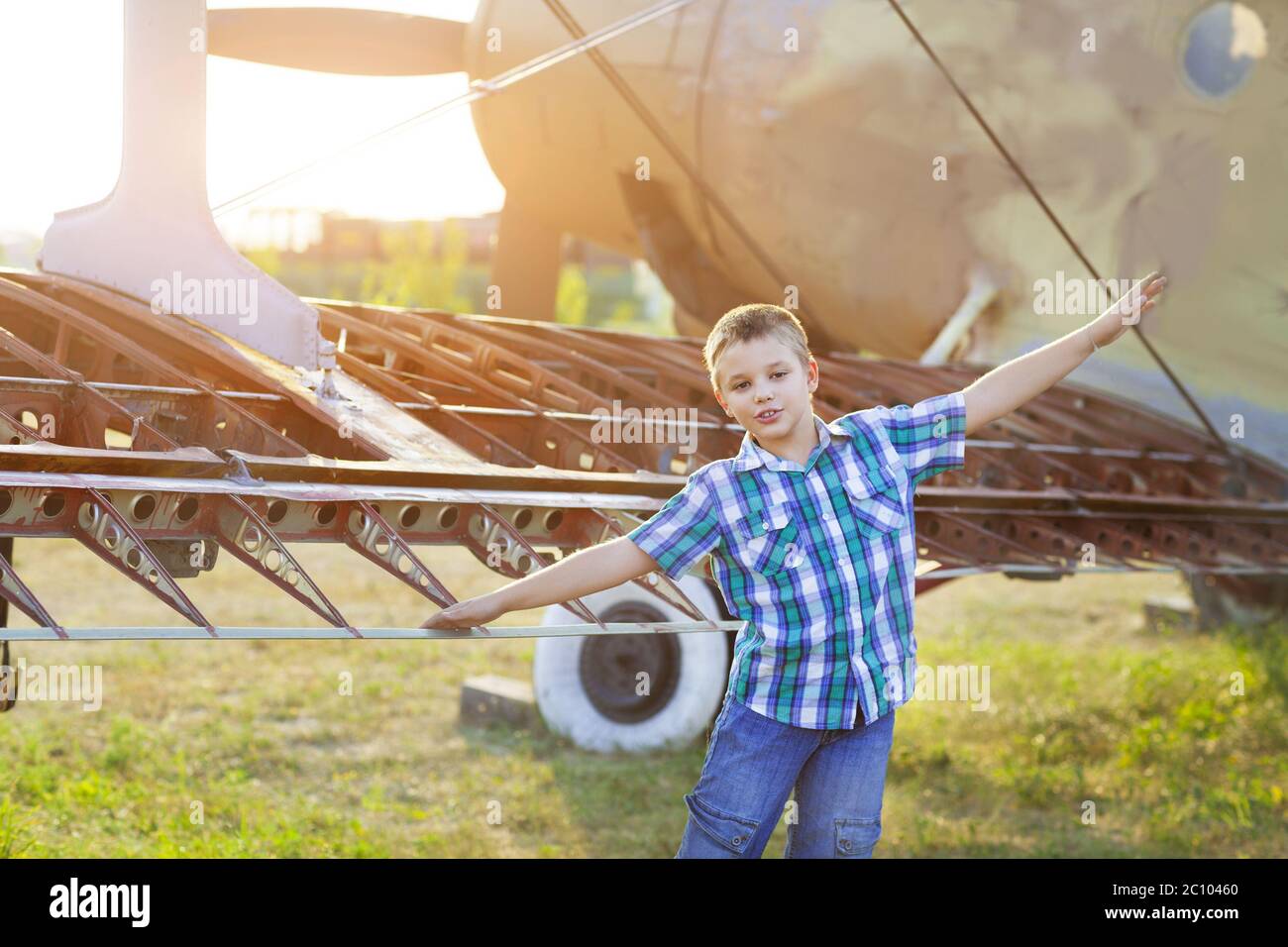 Boy box pilot hi-res stock photography and images - Alamy