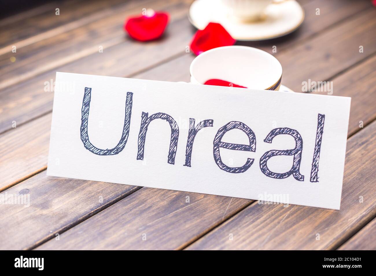 Real unreal hi-res stock photography and images - Alamy