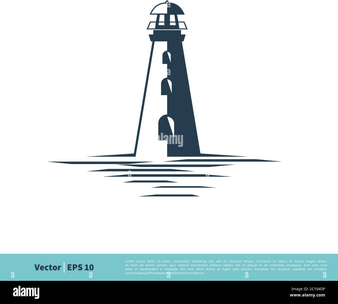Lighthouse Icon Vector Logo Template Illustration Design. Vector EPS 10 ...
