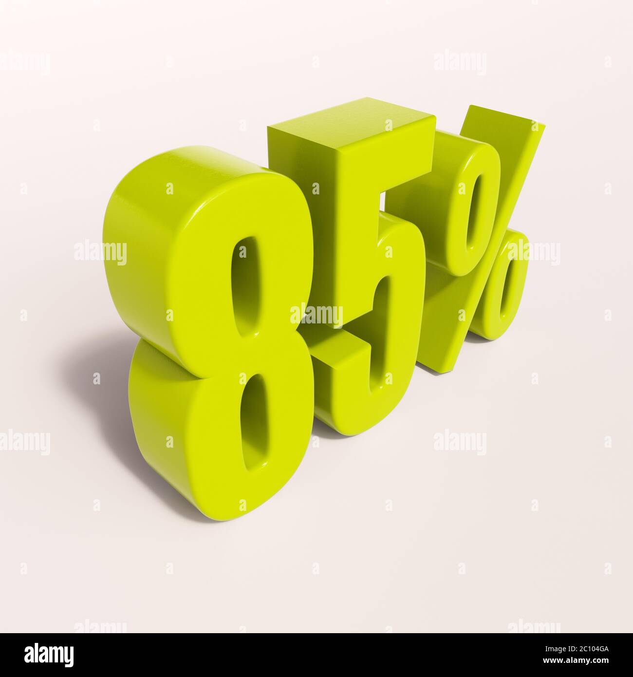 Percentage sign, 85 percent Stock Photo - Alamy