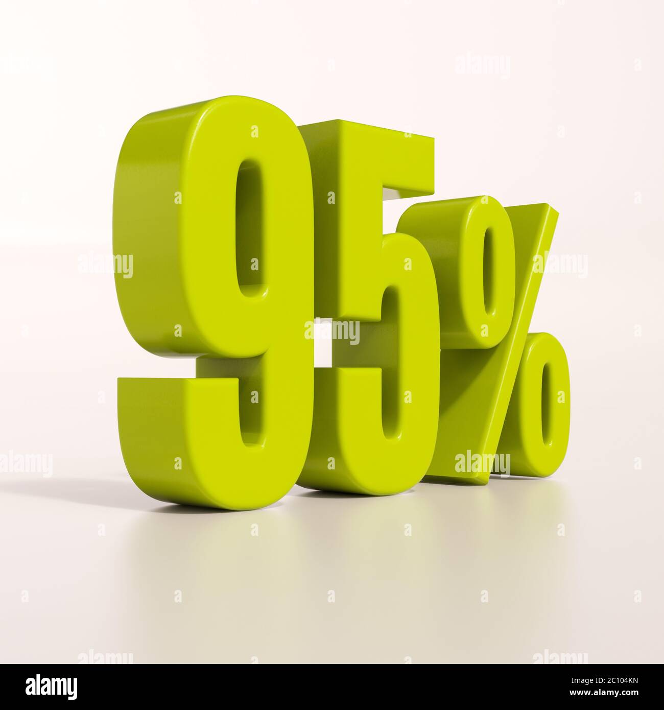 Percentage sign, 95 percent Stock Photo - Alamy