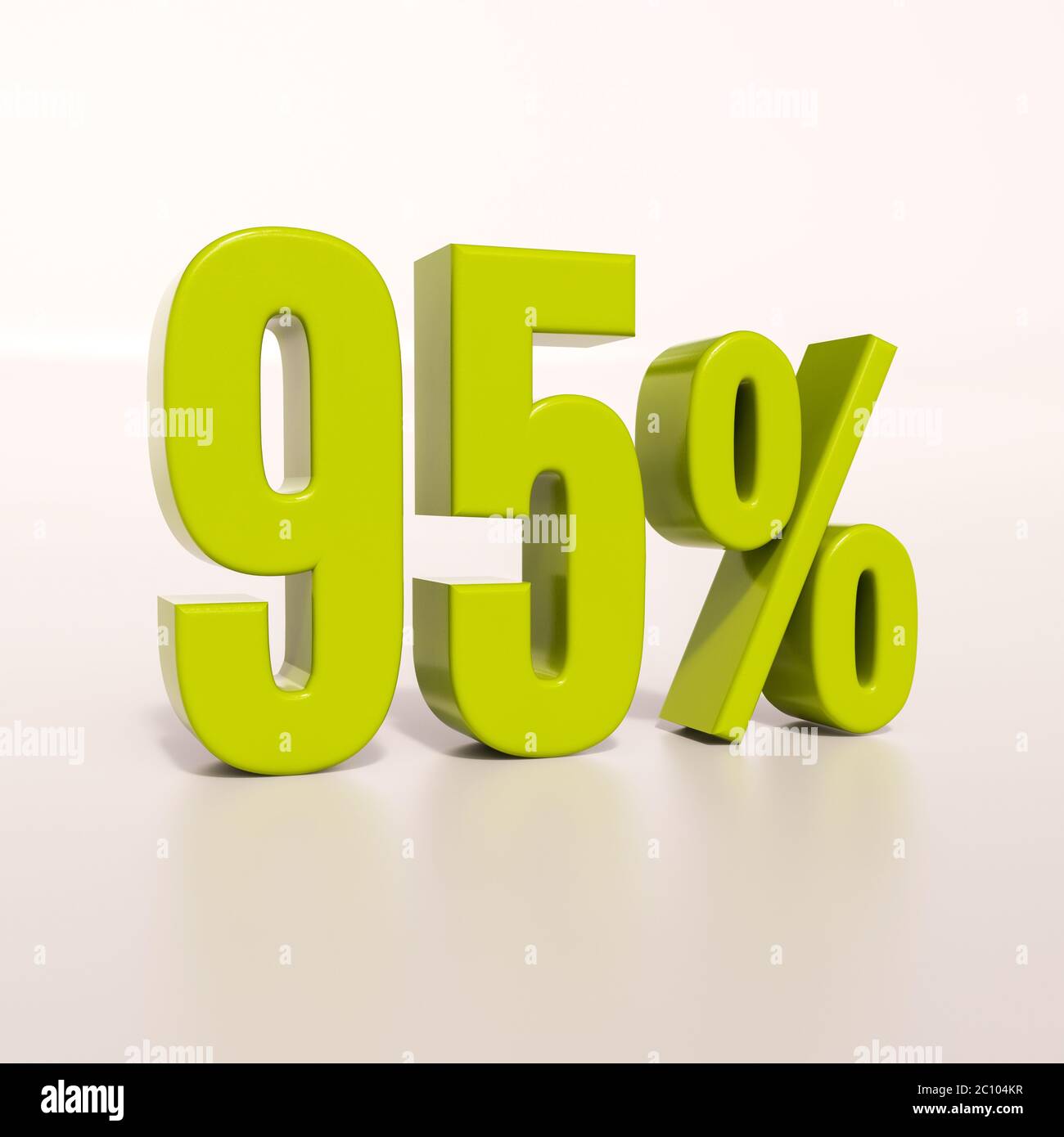 Percentage sign, 95 percent Stock Photo - Alamy