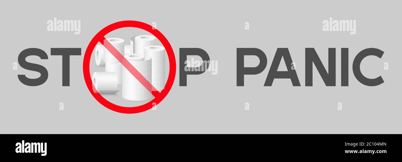 Panic buying sign Stock Vector Images - Alamy