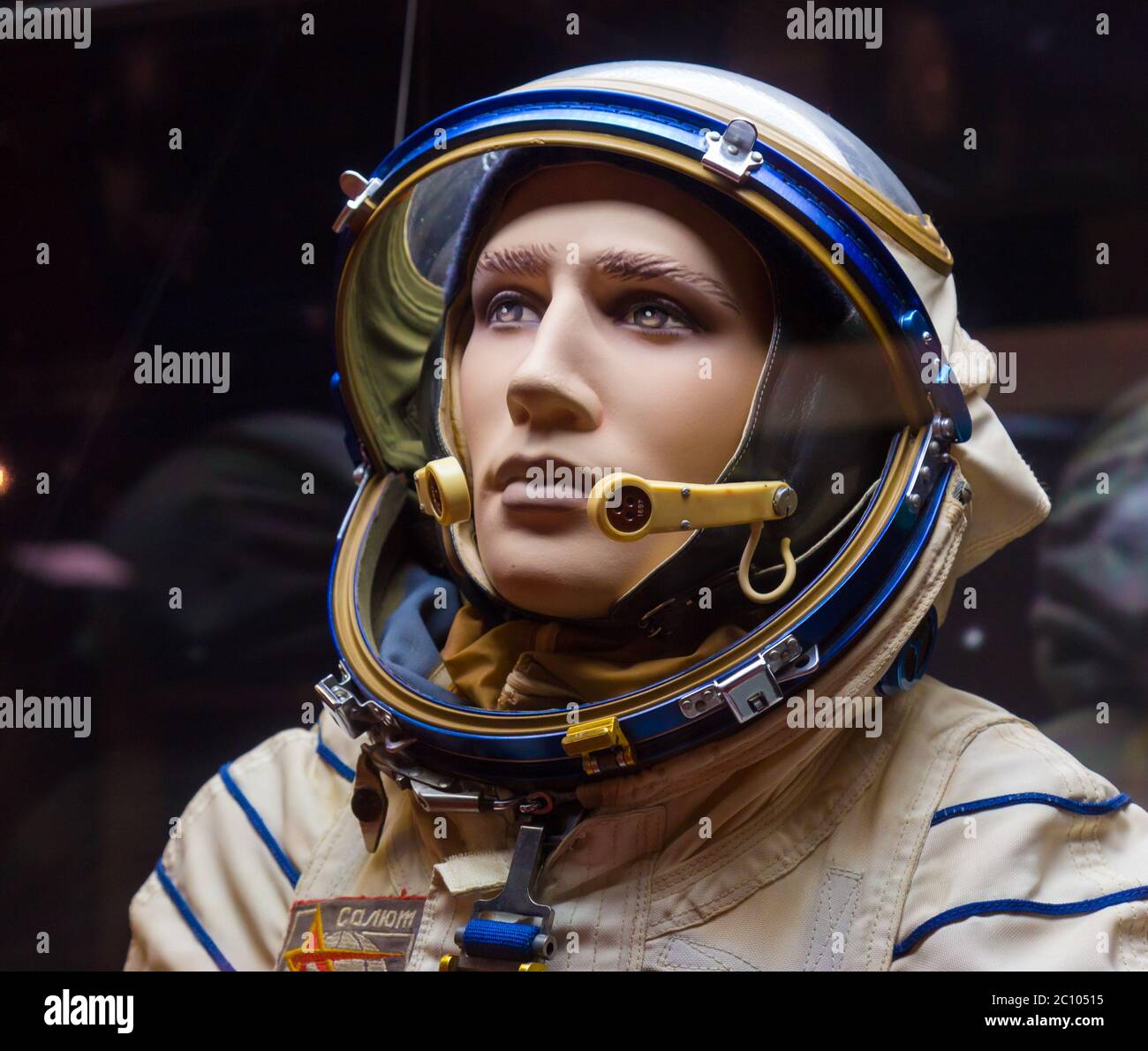 Russian astronaut spacesuit in space museum Stock Photo - Alamy