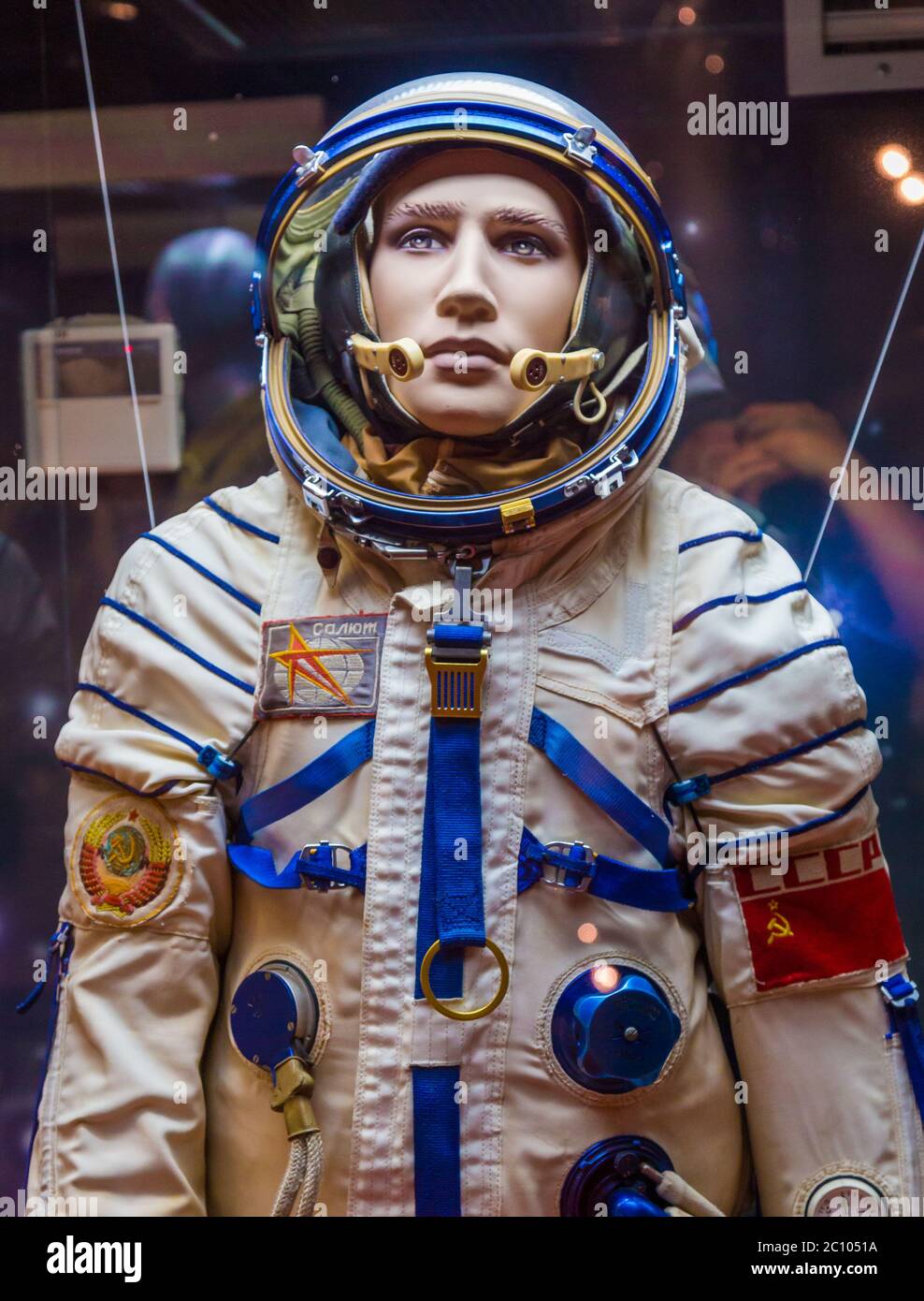 Russian astronaut spacesuit in space museum Stock Photo - Alamy