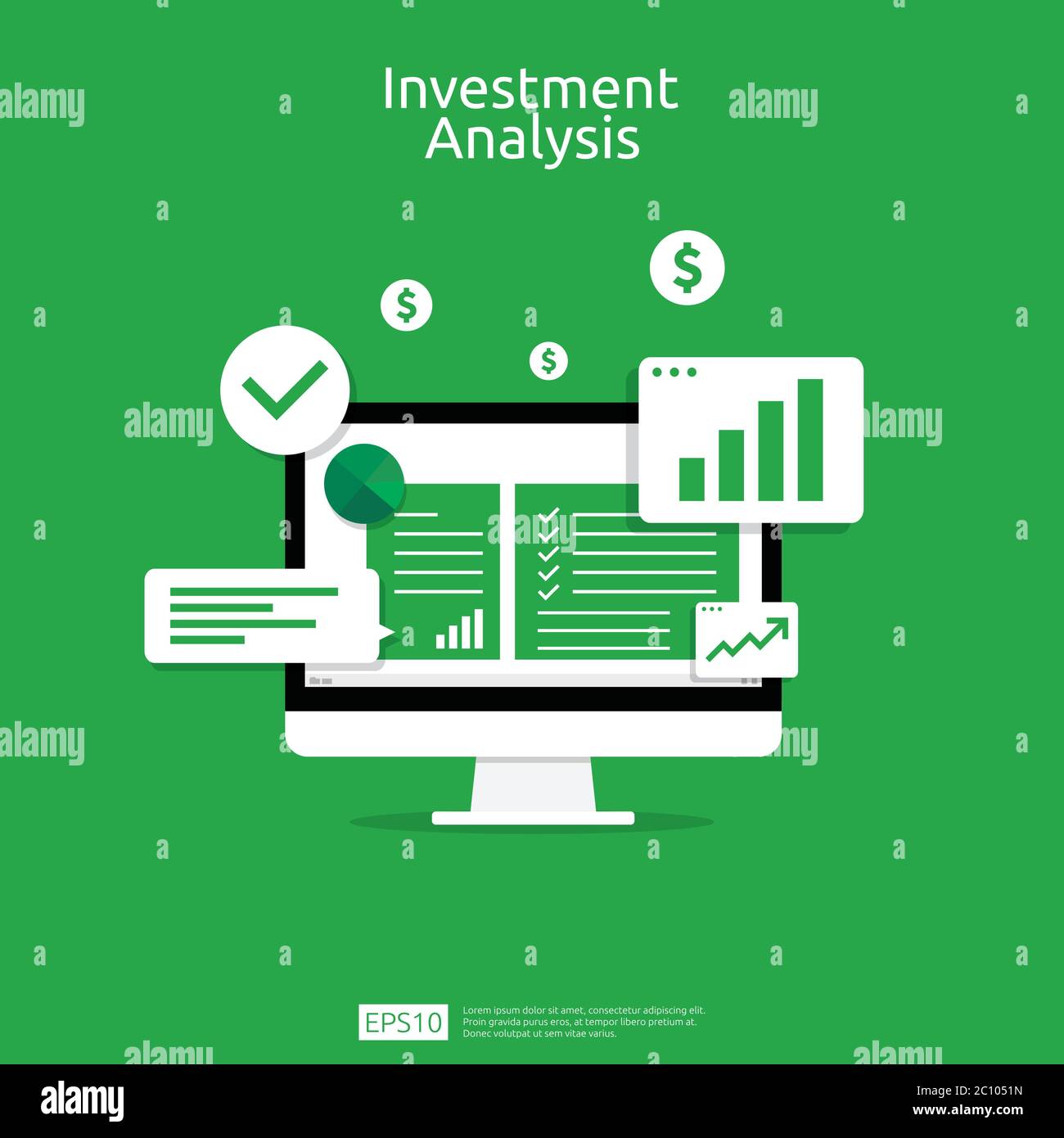 Investor data analysis planning Stock Vector Images - Alamy