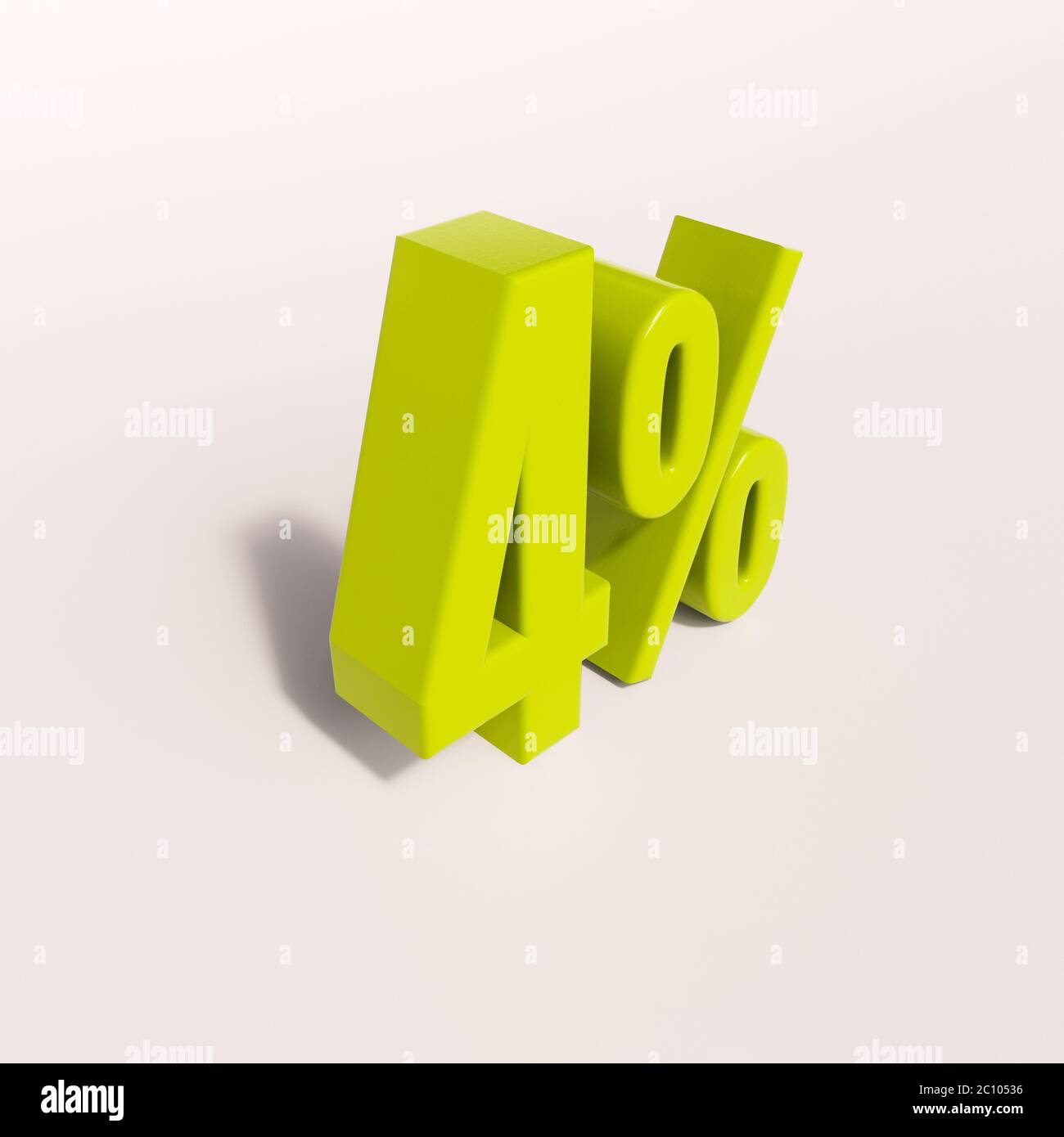 Percentage sign, 4 percent Stock Photo - Alamy
