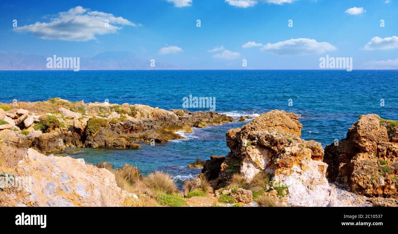 Beautiful crete island view hi-res stock photography and images - Alamy