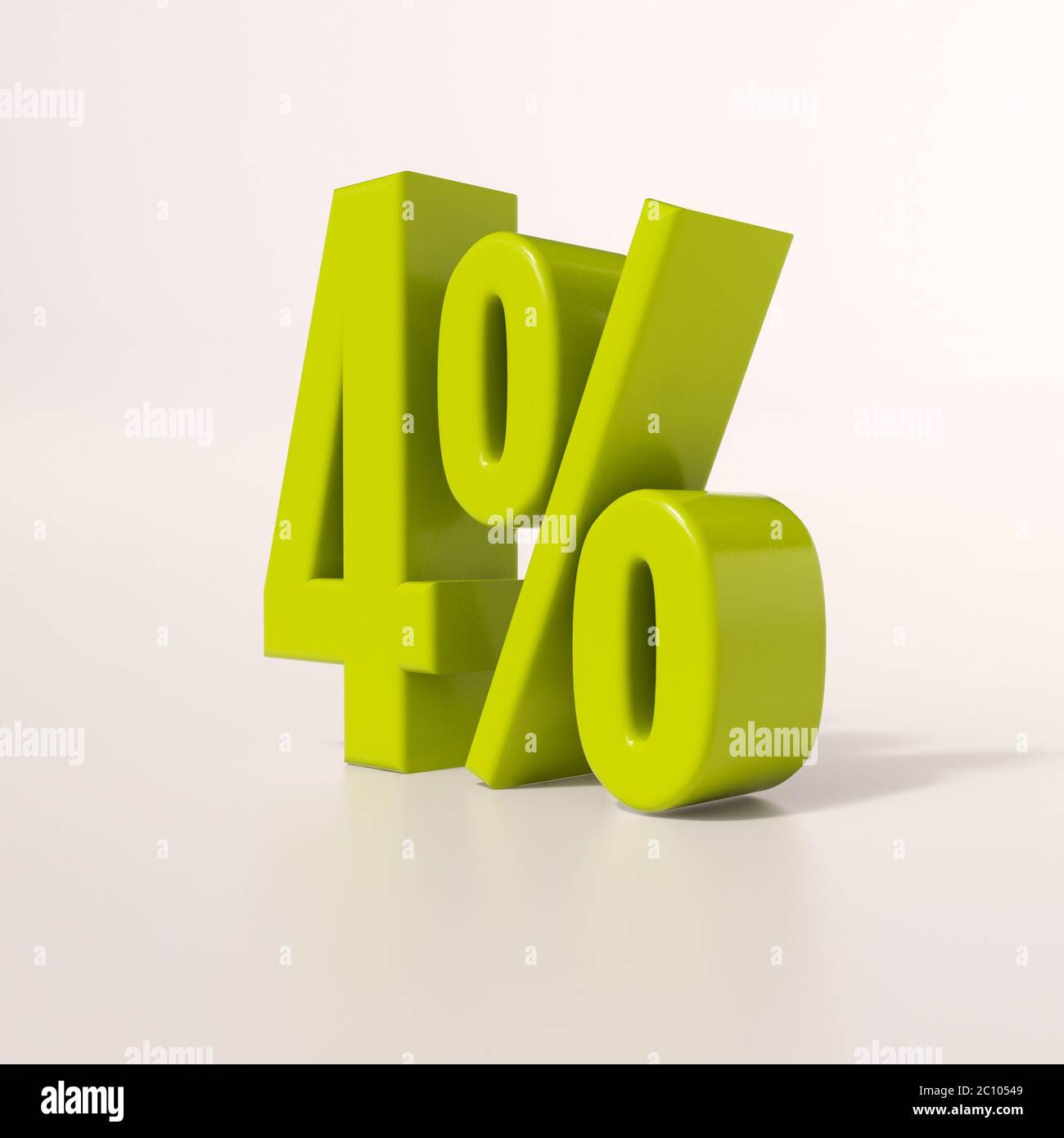 Percentage sign, 4 percent Stock Photo - Alamy