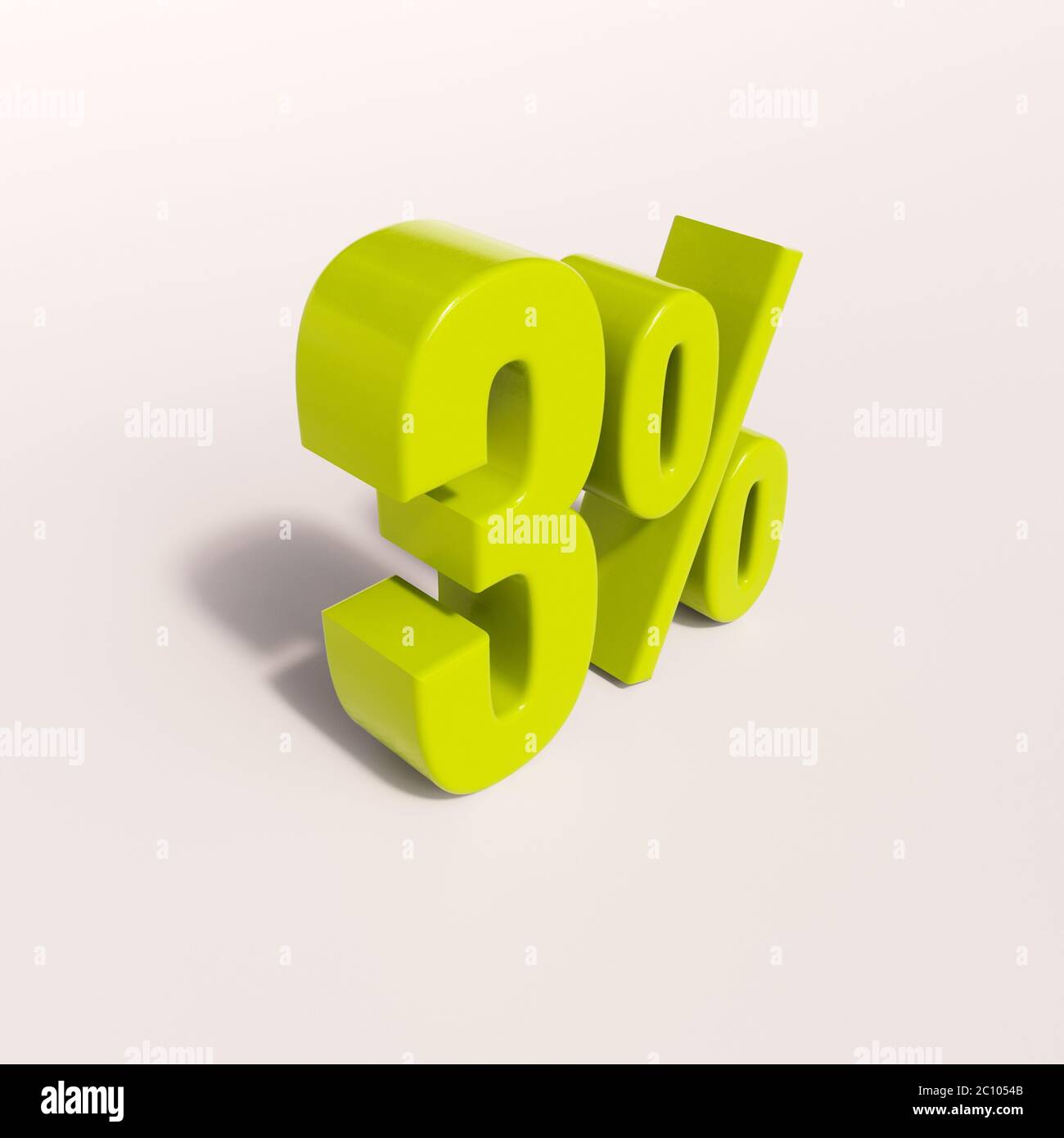 Percentage sign, 3 percent Stock Photo - Alamy