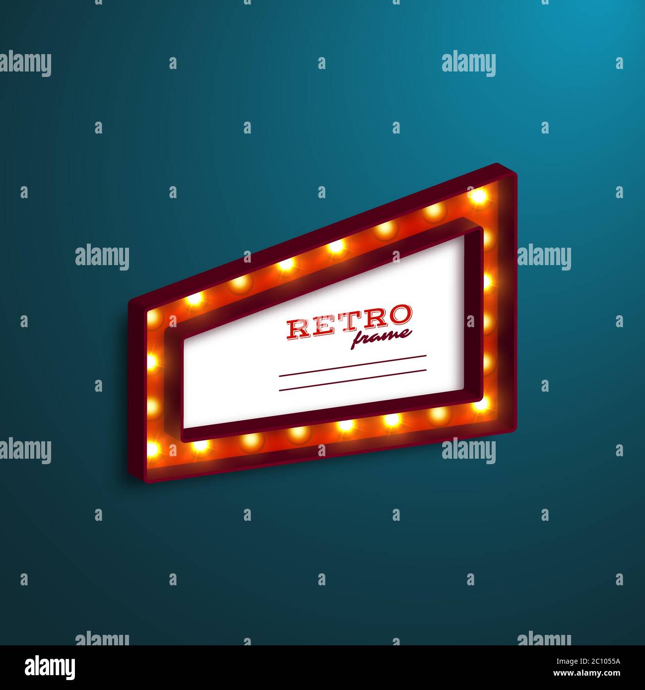 Night vegas vector winner frame Stock Vector Images - Alamy