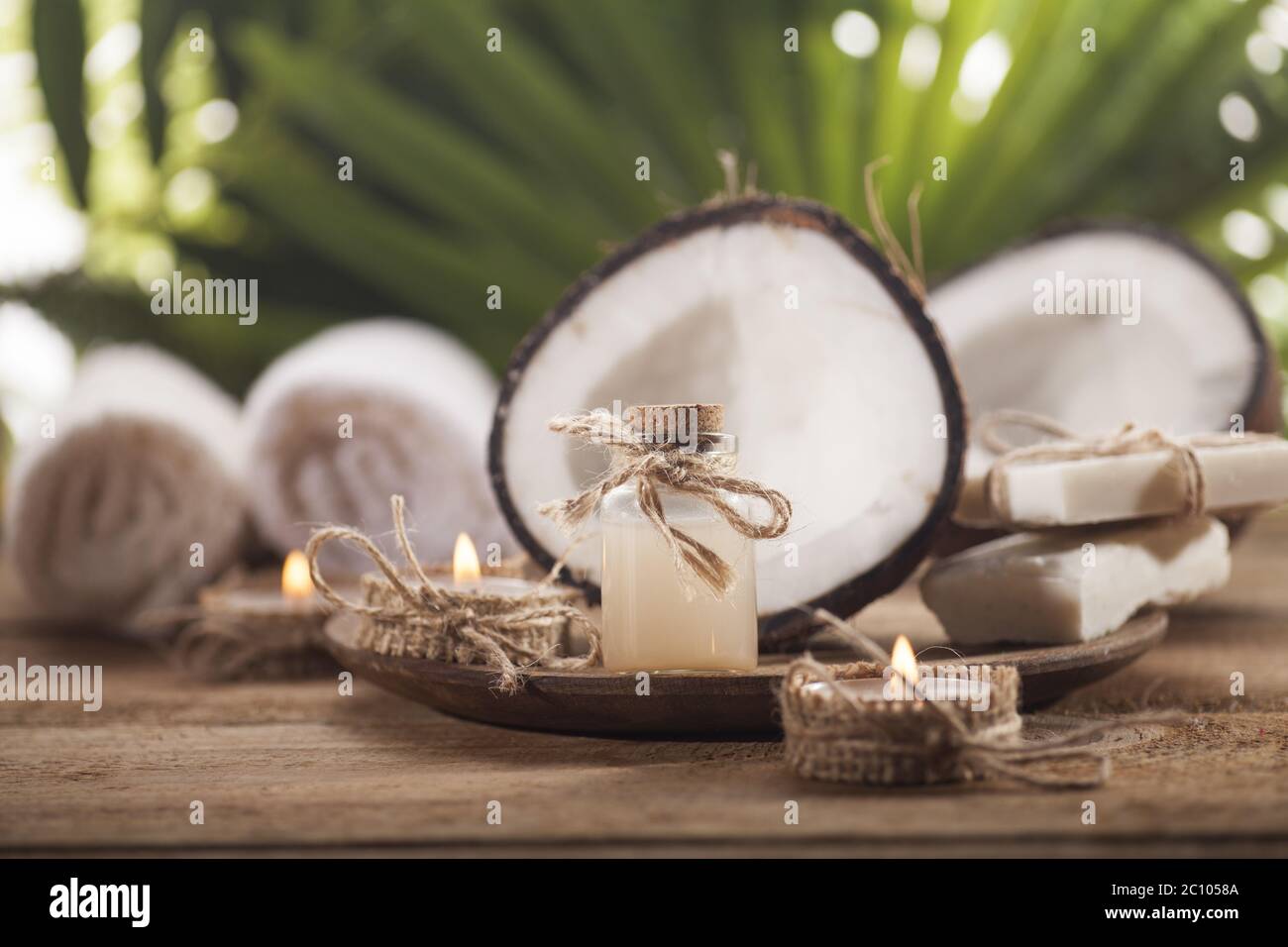 Coconut Essential Oil Stock Photo - Alamy