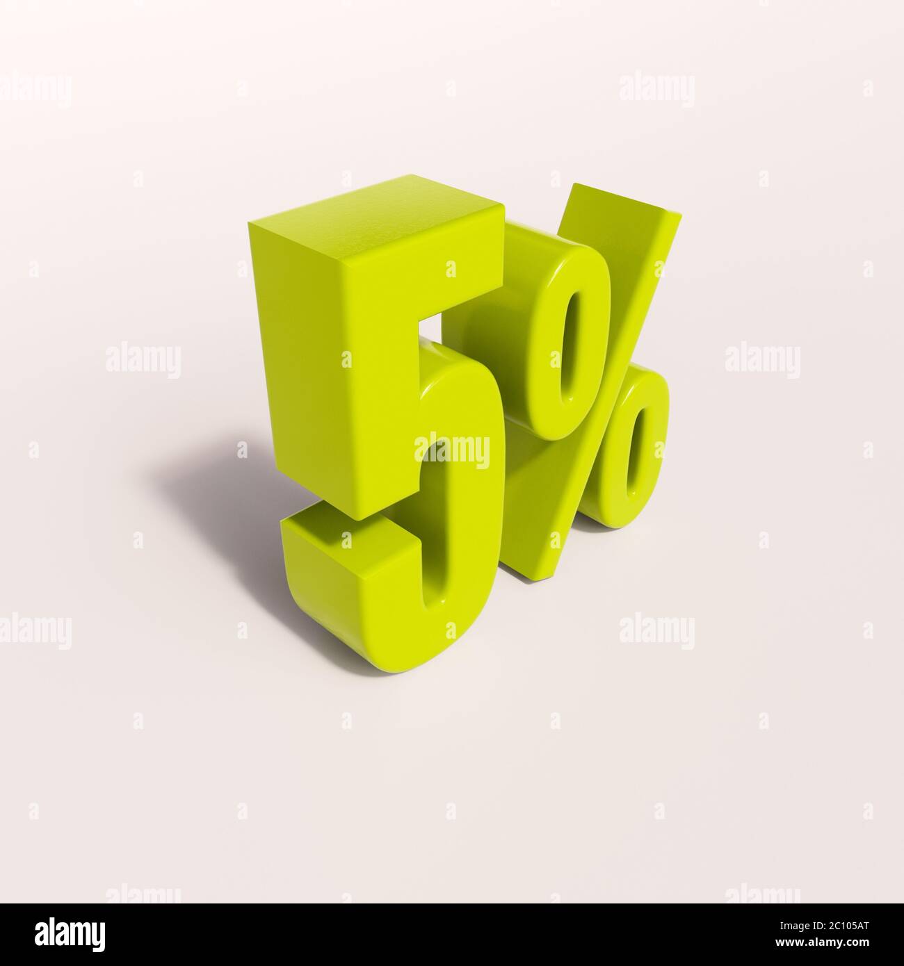 Percentage sign, 5 percent Stock Photo - Alamy