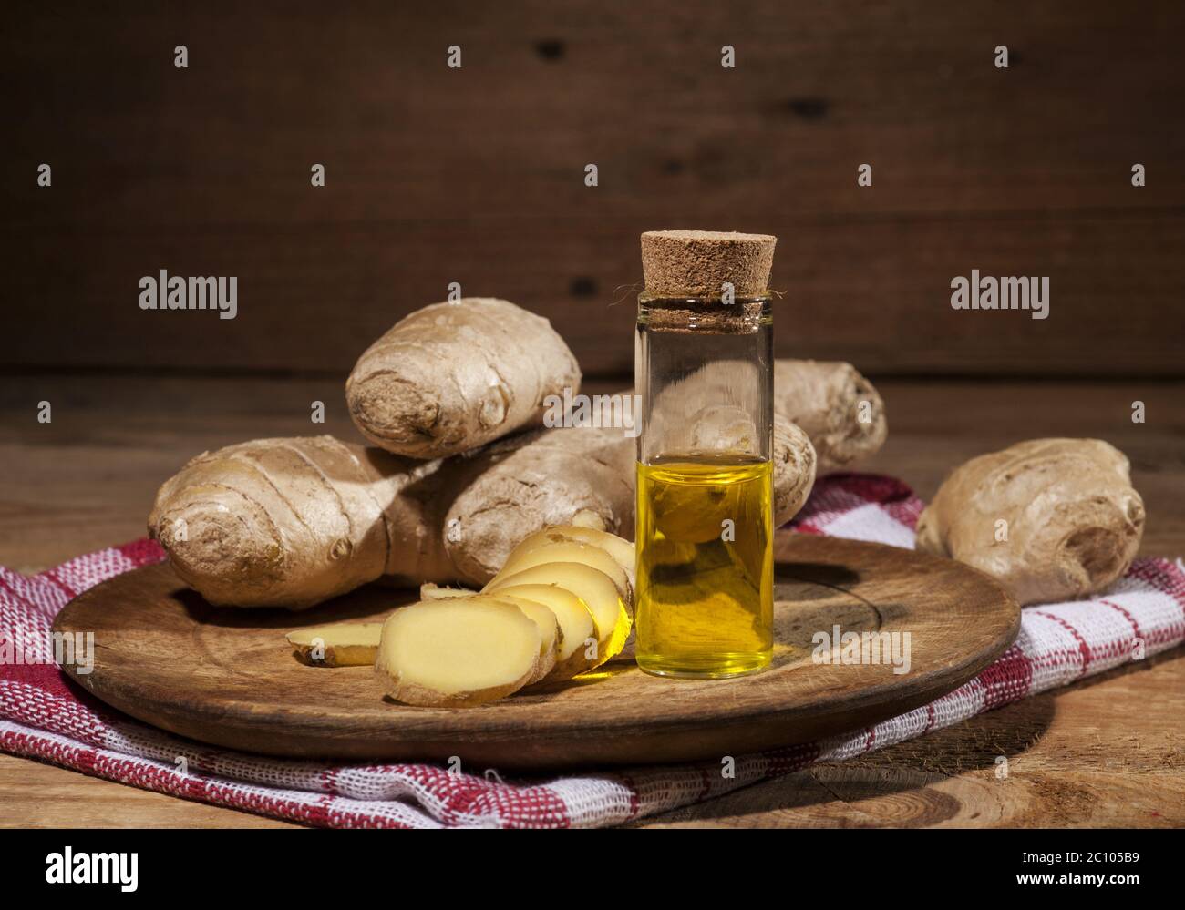 Ginger Essential oil Stock Photo - Alamy