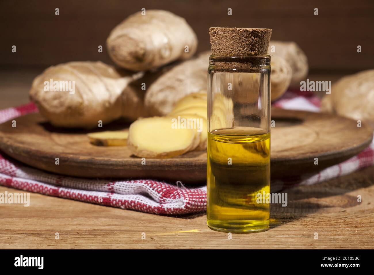 Ginger Essential oil Stock Photo - Alamy