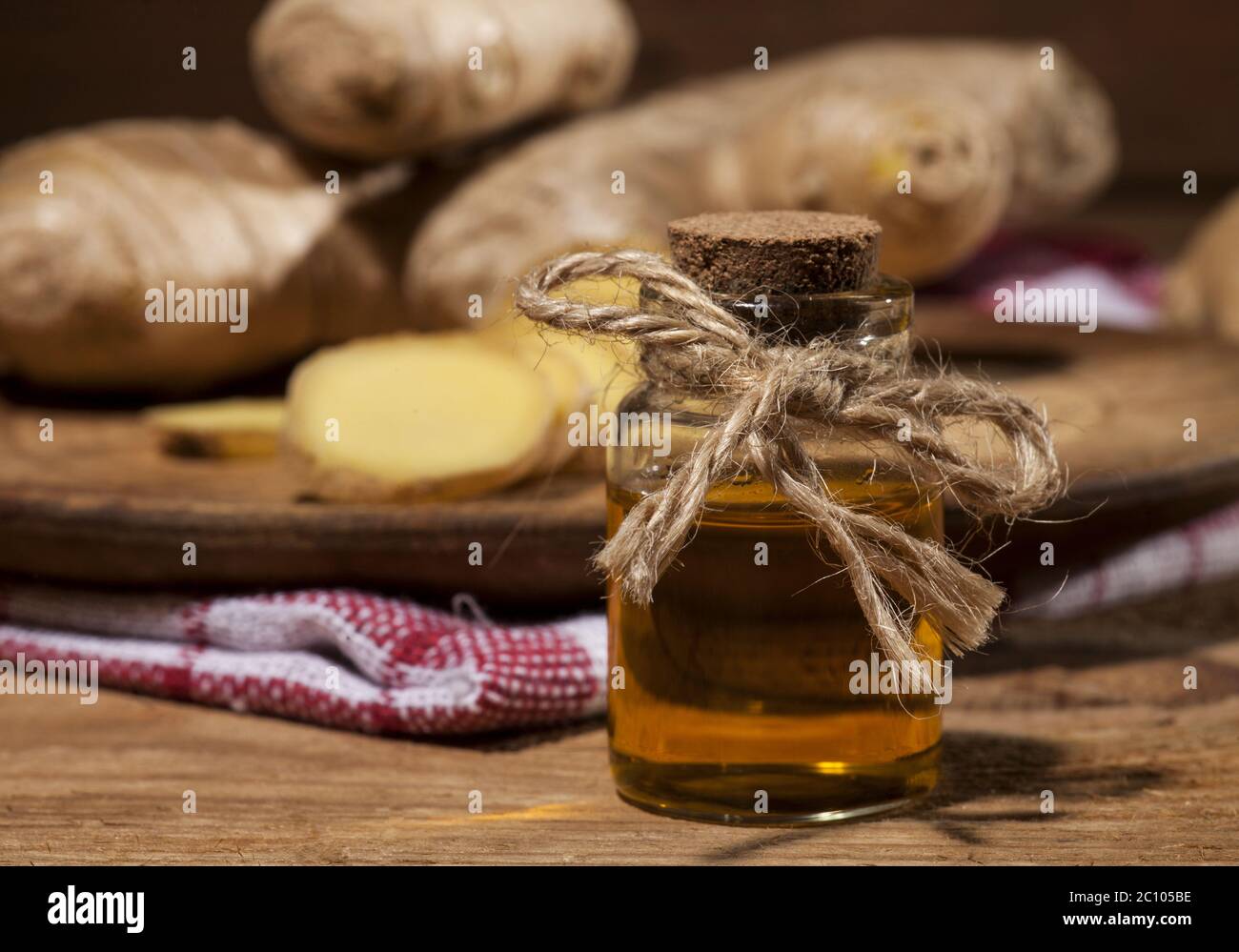 Ginger Essential oil Stock Photo - Alamy