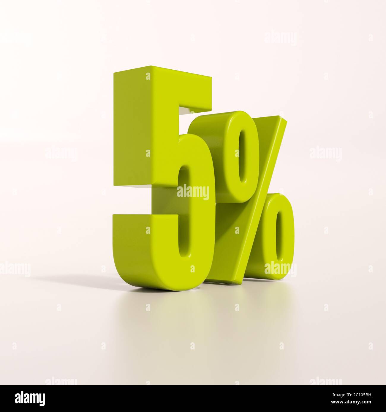 Percentage sign, 5 percent Stock Photo - Alamy