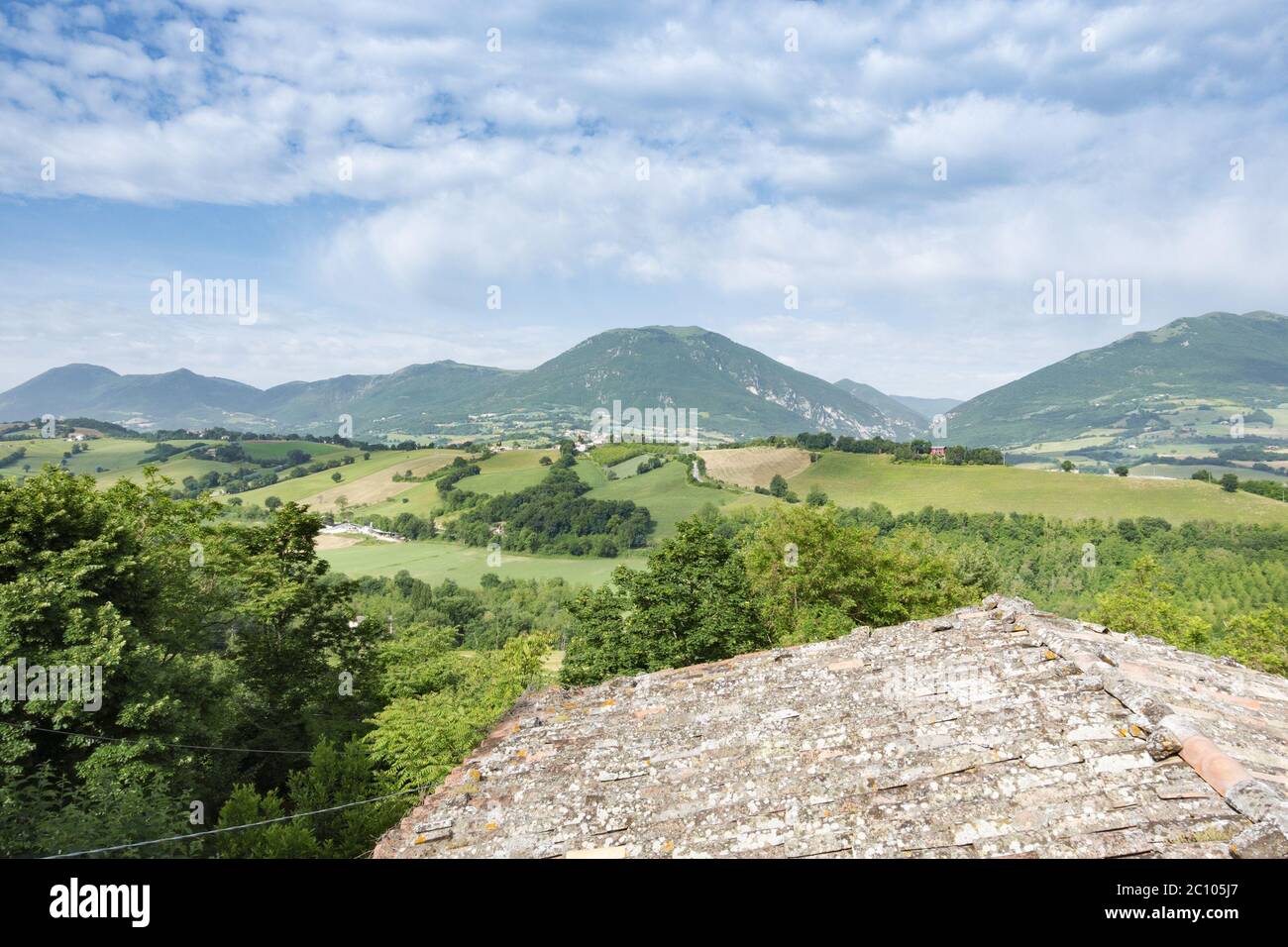 nice view in Italy Marche near Camerino Stock Photo - Alamy
