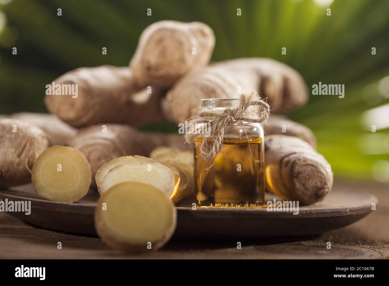 Ginger Essential oil Stock Photo - Alamy