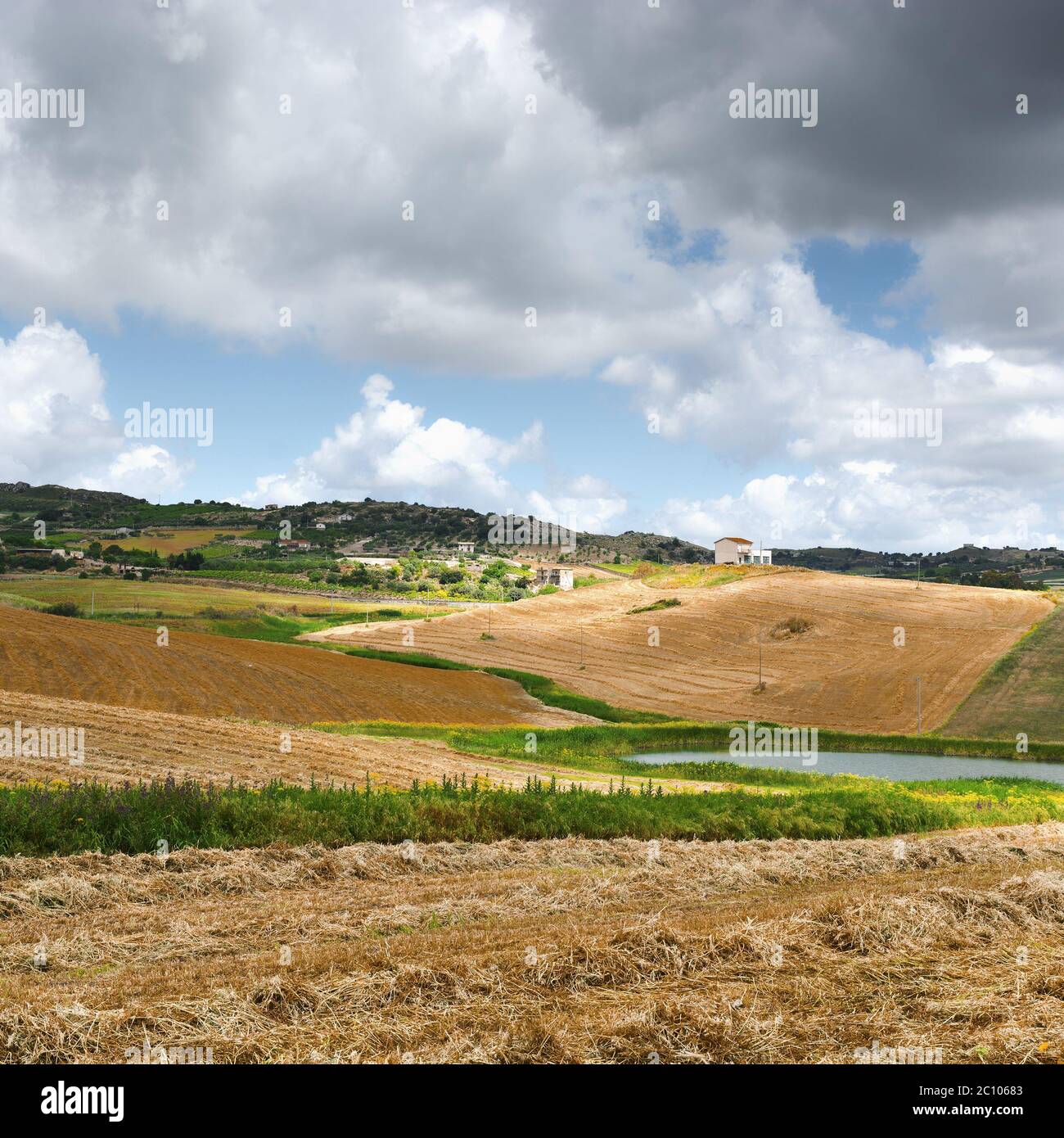 Mowing grass pond hi-res stock photography and images - Alamy