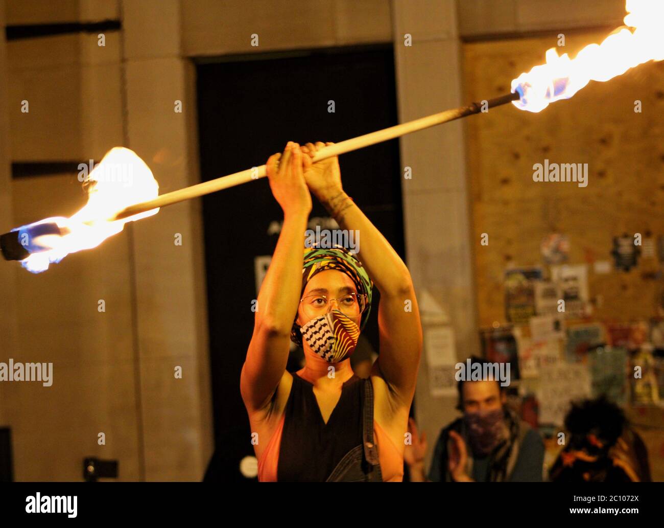 Washington D.C, District of Columbia, USA. 11th June, 2020. Fire ...