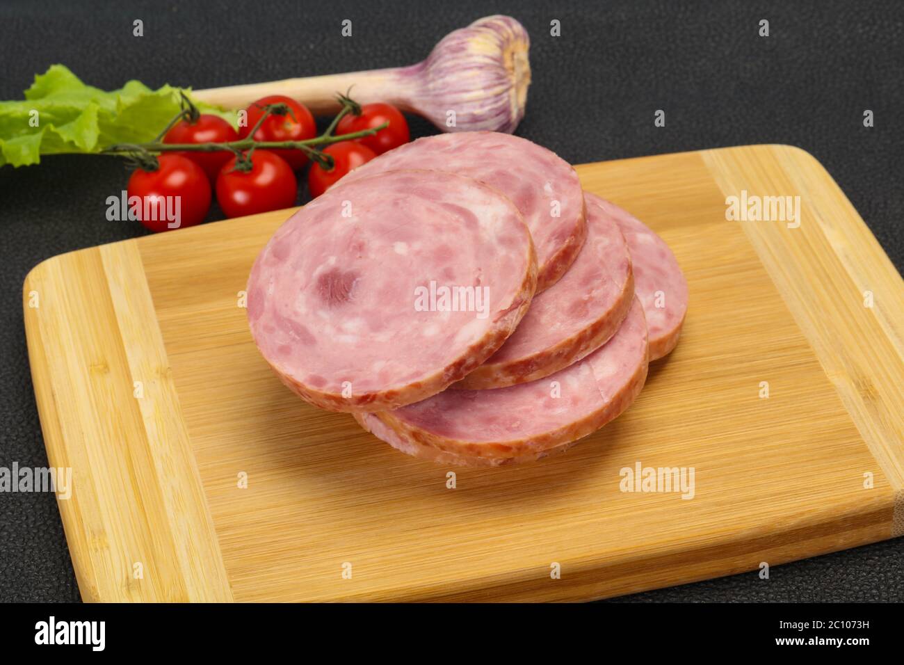 Natural ham made from pork meat Stock Photo - Alamy