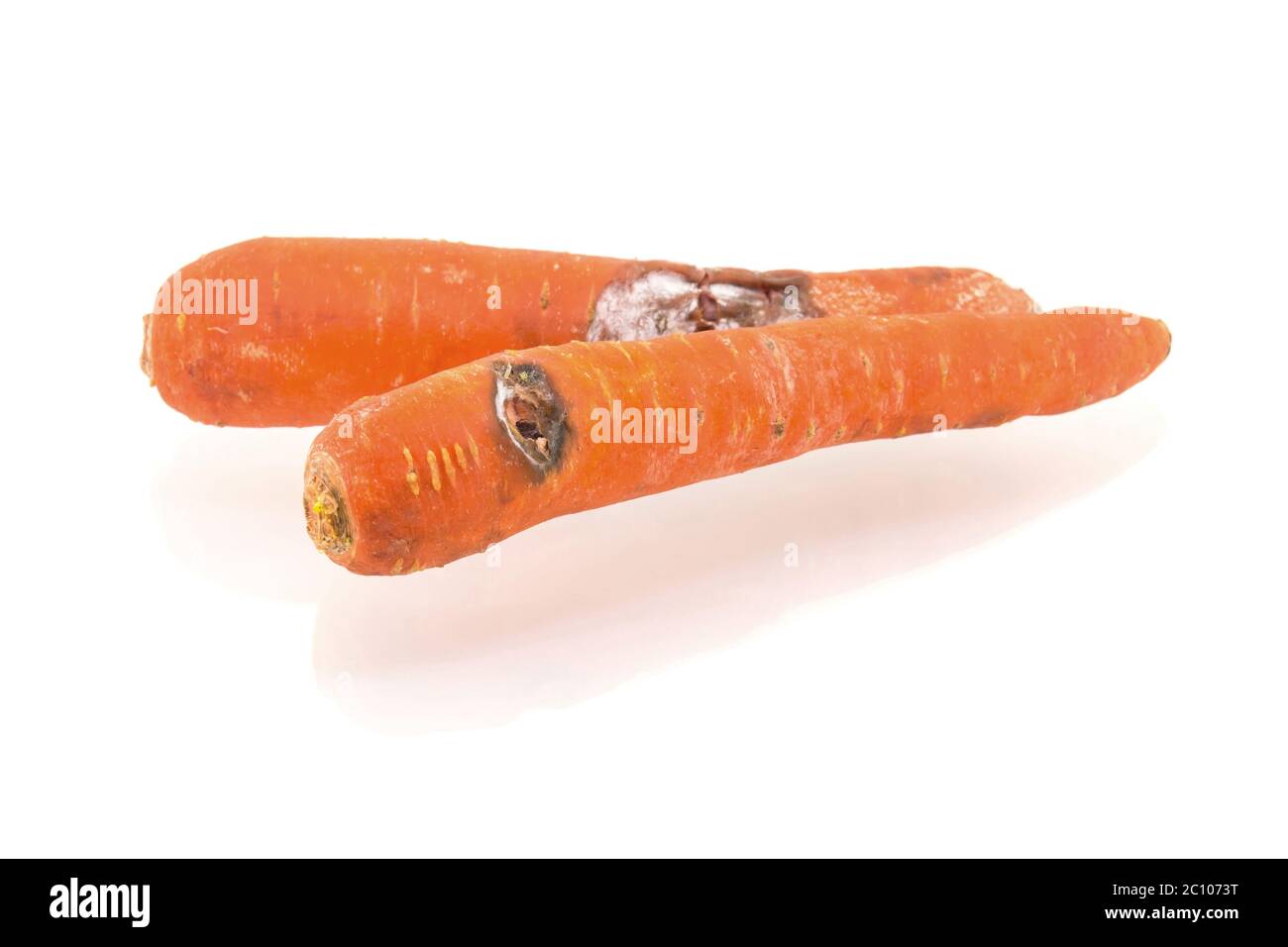 Rotten carrot isolated on white background Stock Photo - Alamy