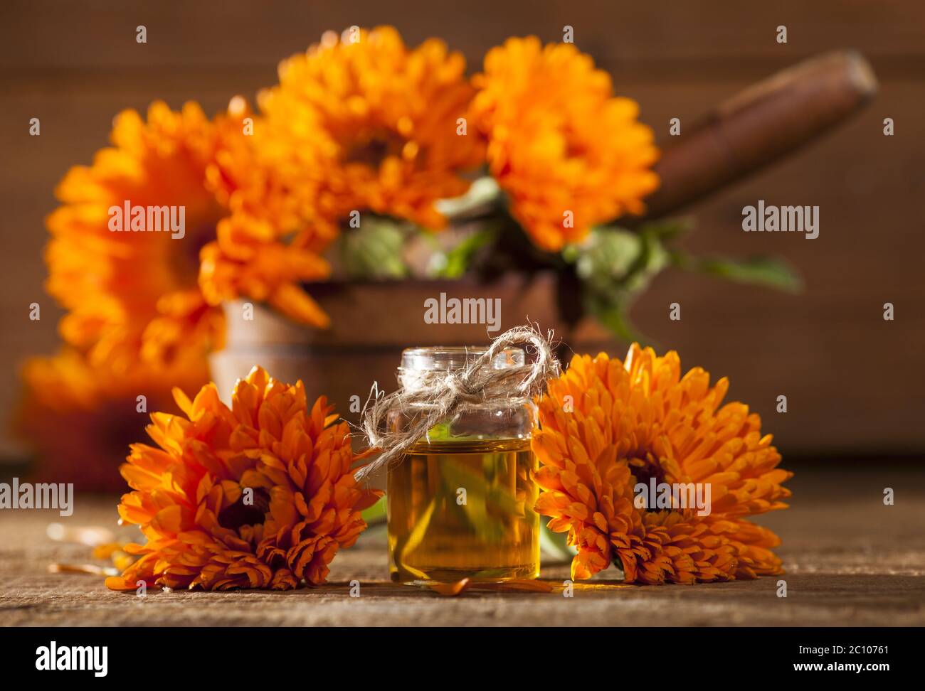 Marigold Essential Oil Stock Photo - Alamy