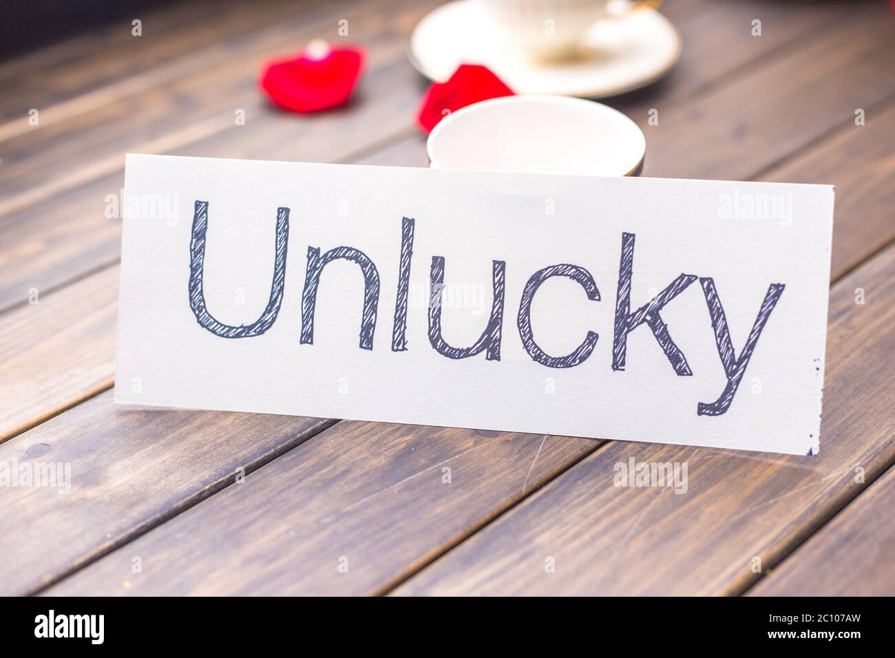 Unlucky sign hi-res stock photography and images - Alamy