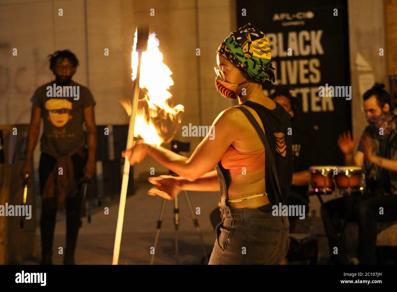 Washington D.C, District of Columbia, USA. 11th June, 2020. Fire ...