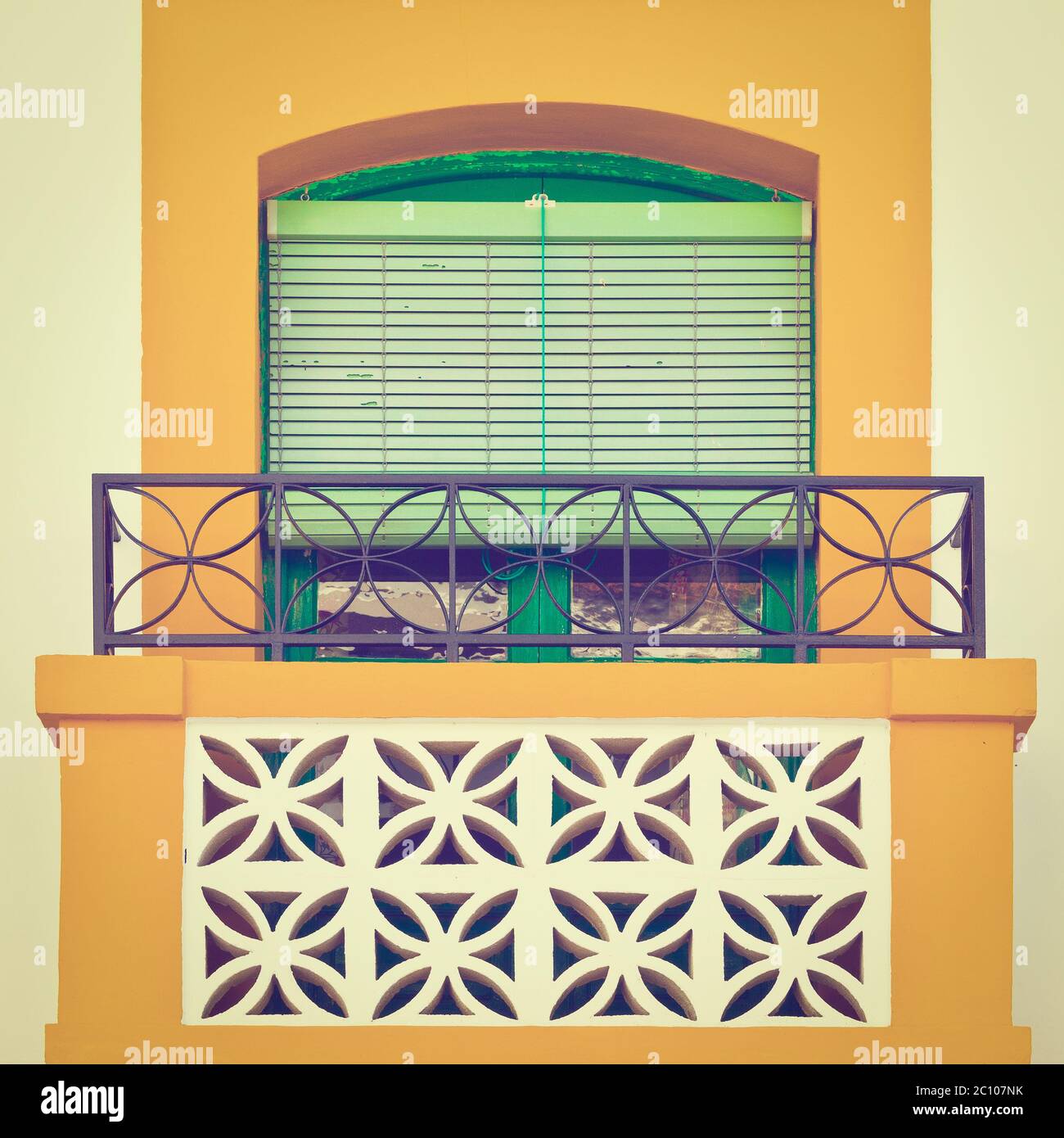 Spanish glass balcony hi-res stock photography and images - Alamy