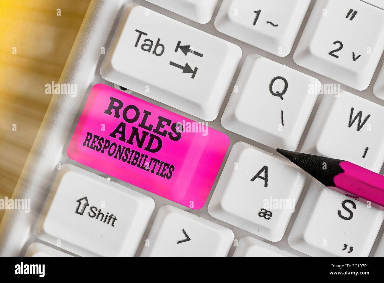 Handwriting text Roles And Responsibilities. Conceptual photo Business ...