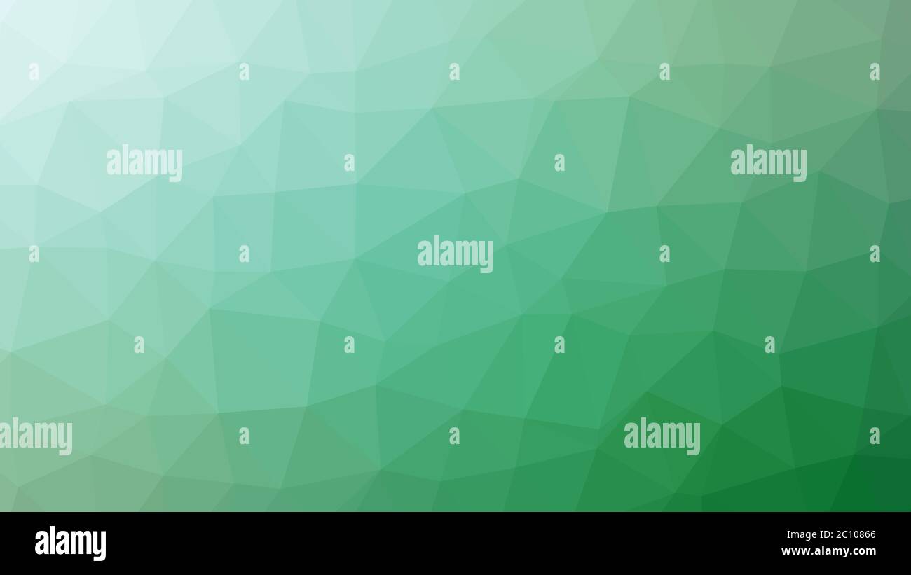 Abstract green gradient lowploly of many triangles background for use ...