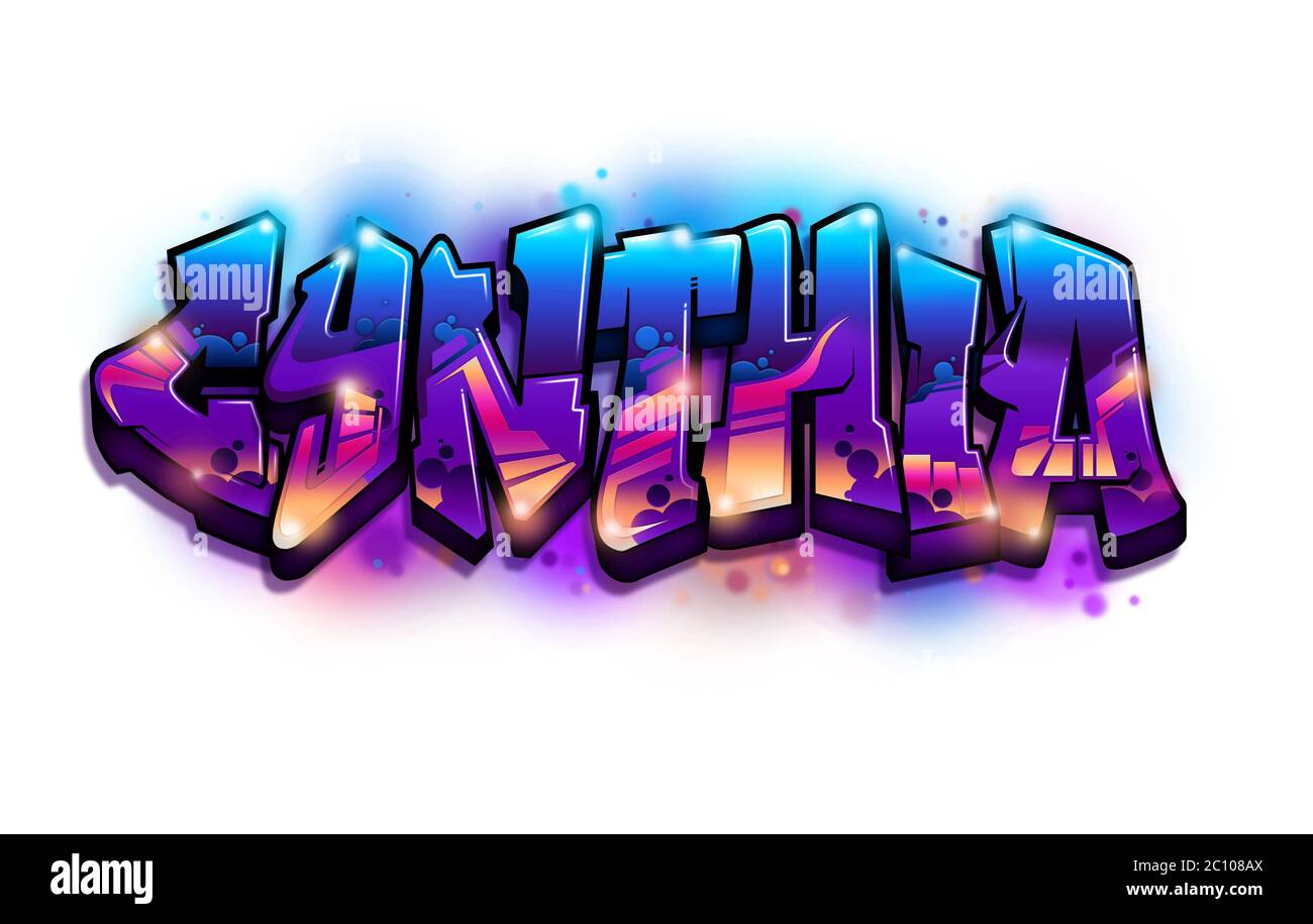 Cynthia Name Text Graffiti Word Design Stock Photo Alamy Cynthia Name Text Graffiti Word Design Stock Photo Alamy