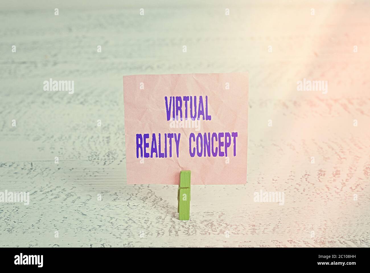 Handwriting text Virtual Reality Concept. Conceptual photo 3d ...